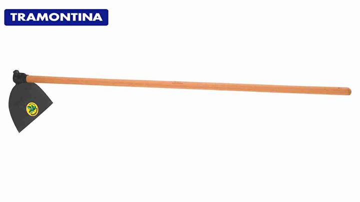 ENXADA TRAMONTINA LARGA(ALAGOANA)2.0 EM AÇO COM CABO DE MADEIRA 145CM ...