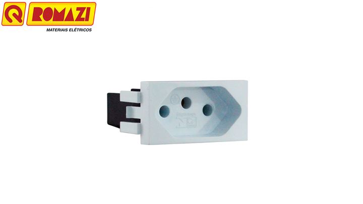 ROMAZI MODULO BR TOMADA 2P+T 10A | Almeida Distribuidor