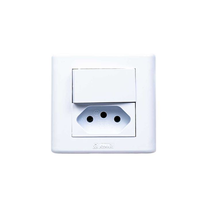 ROMAZI SIST-X SOBREPOR LINHA JERI 1 INTERRUPTOR + TOMADA 10A BRANCA ...