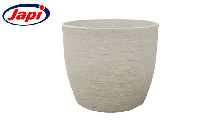 VASO EUROPA JAPI REDONDO 42 CIMENTO 33X42 | Almeida Distribuidor