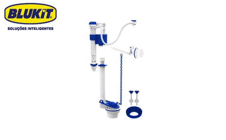 MECANISMO COMPLETO BLUKIT PARA CAIXA ACOPLADA ACIONADOR LATERAL BRANCO ...