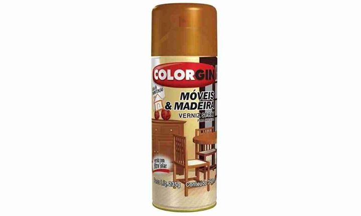 TINTA SPRAY COLORGIN VERNIZ MOVEIS MADEIRA MOGNO | Almeida Distribuidor