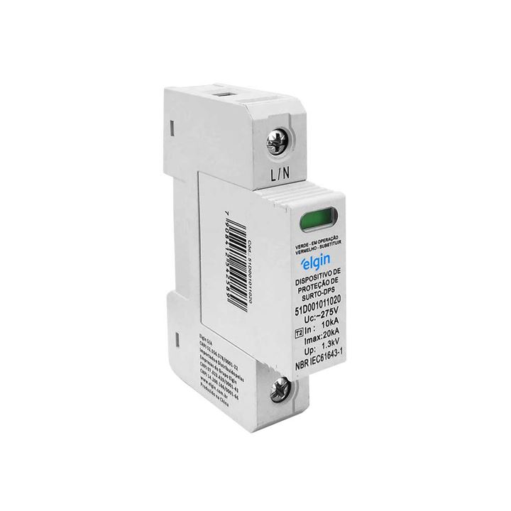 DISJUNTOR PROTEÇÃO CONTRA SURTOS DPS ELGIN 275VOLTS 60KA | Almeida ...