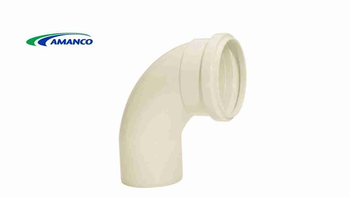 CURVA 90 ESGOTO CURTA AMANCO DN100 | Almeida Distribuidor